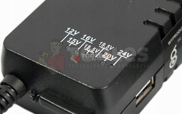 SAMOCHODOWY ZASILACZ ŁADOWARKA DO LAPTOPA 12V 24V 6166715898 - Allegro.pl