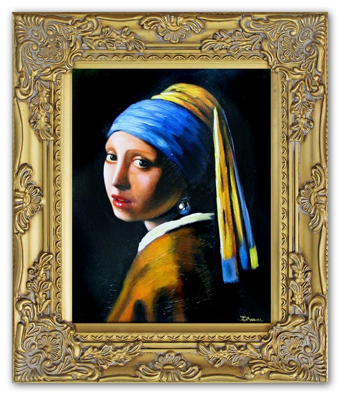 OBRAZ OLEJNY DZIEWCZYNA Z PERŁĄ VERMEER 30x35 13548049258 - Allegro.pl