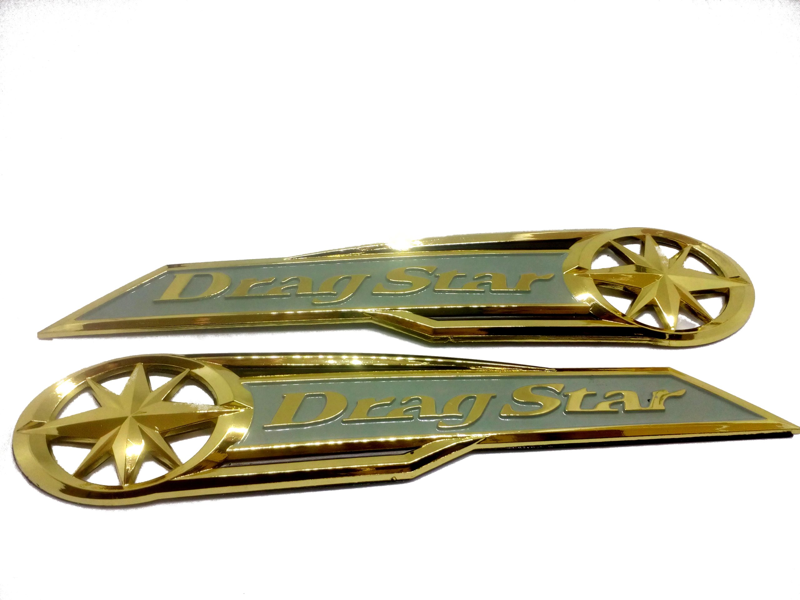 YAMAHA DRAG STAR emblemat kpl. 2 szt.złoty 6849784950 - Allegro.pl