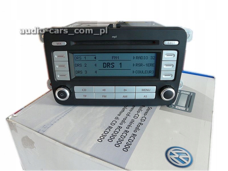 RADIO VW RCD300 MP3 GOLF V PASSAT B6 CADDY TOURAN 7011089745 - Allegro.pl