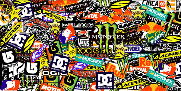 Samolepka stickerbomb 100/50 cm monomerní fólie samolepicí ...