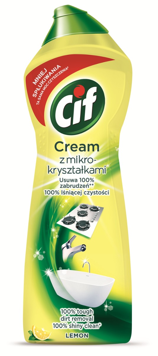 CIF MLECZKO DO CZYSZCZENIA LEMON 500ML 8953143216 - Allegro.pl