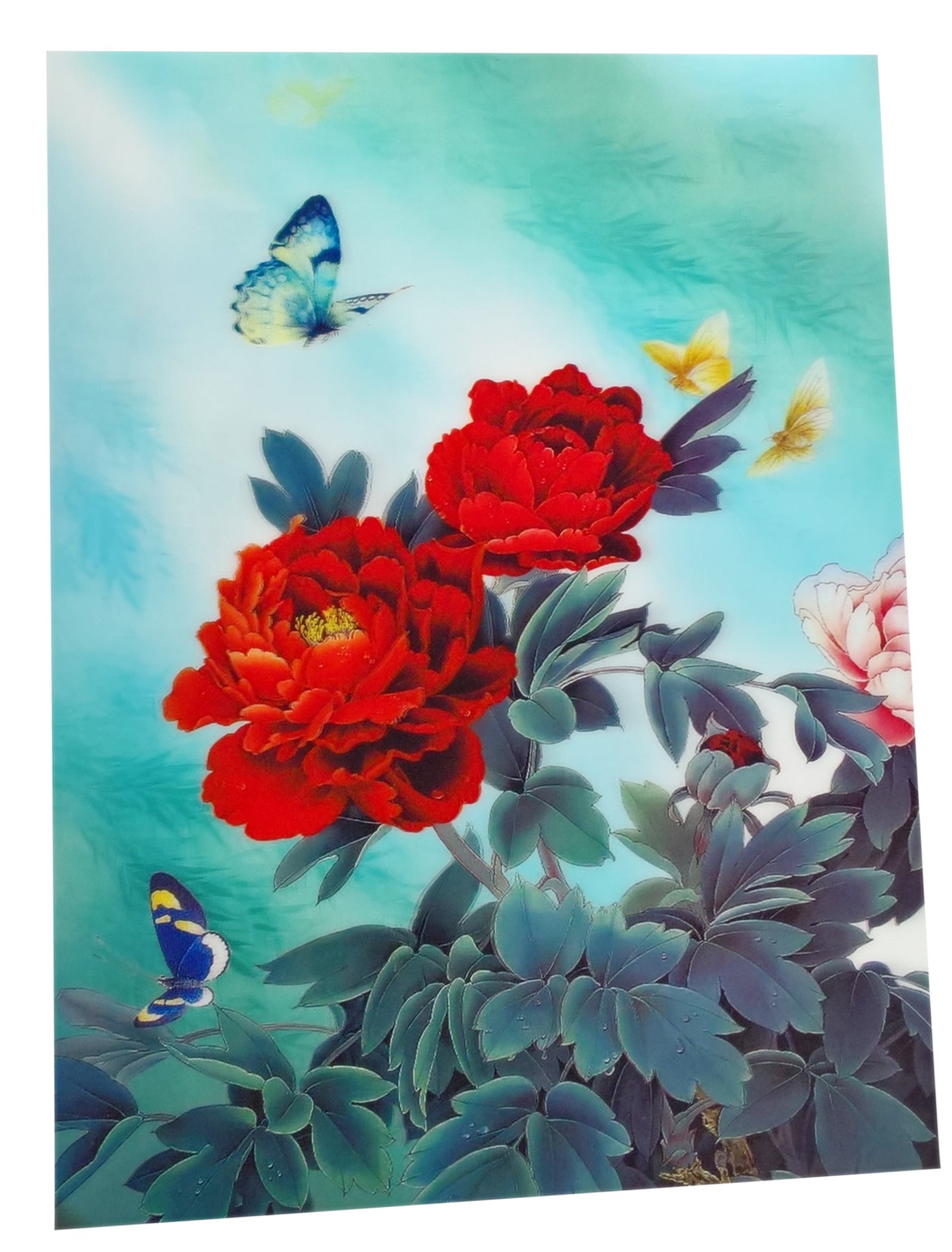 OBRAZEK 3D OBRAZKI OBRAZ RÓŻE KWIATY MOTYLE 30 40 • Cena, Opinie ...