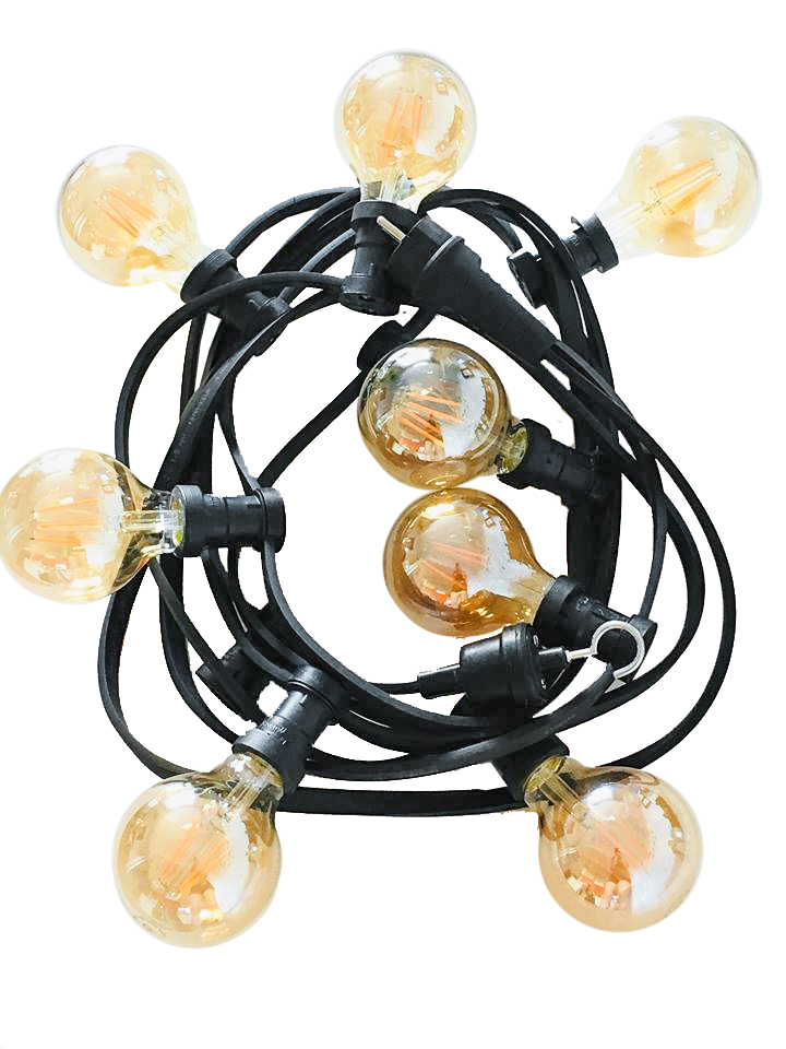 GIRLANDA ŚWIĄTECZNA ŚWIETLNA DEKORACYJNA Z ŻARÓWKAMI G8 20 METRÓW (5900178570372) • Cena, Opinie ...