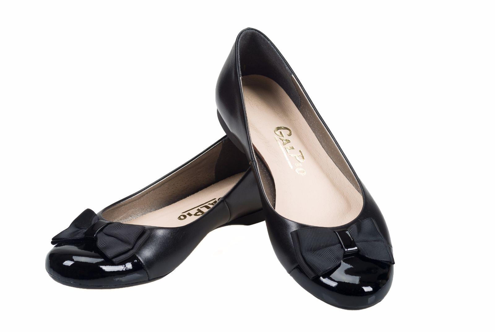 BALERINY-BALERINKI Z KOKARDKĄ, CZARNE, SKÓRA, R.43 • Cena, Opinie ...