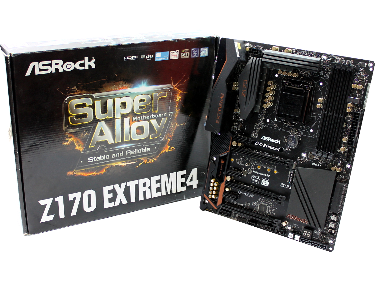 PŁYTA GŁÓWNA ASROCK Z170 EXTREME 4 1151 w Poznań - Sklep, Opinie, Cena ...