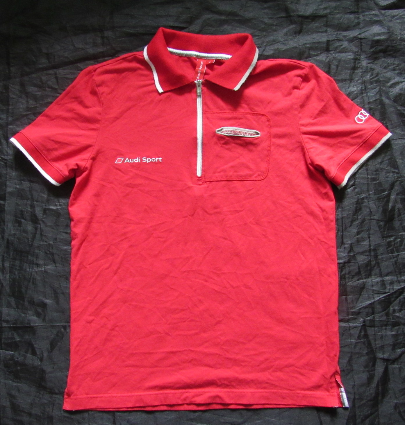 AUDI SPORT ORYGINALNE CZERWONE POLO/ M • Cena, Opinie • T-shirty ...