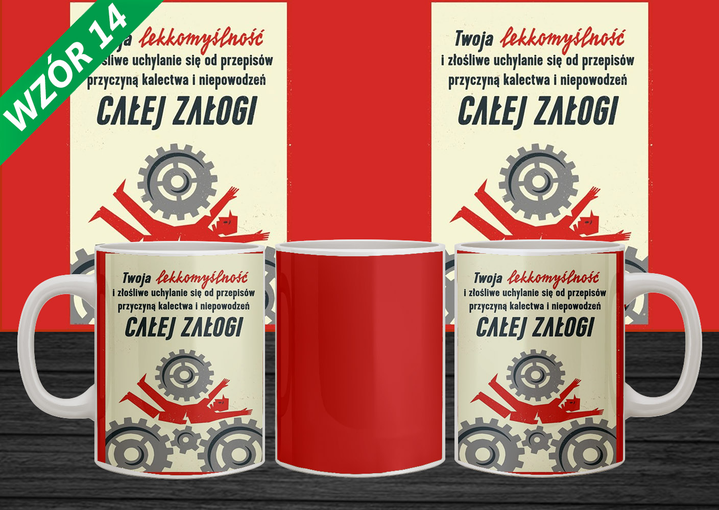 KUBEK PRL ZAKŁAD PRACY TWOIM DRUGIM DOMEM 330ml 7015583003 - Allegro.pl