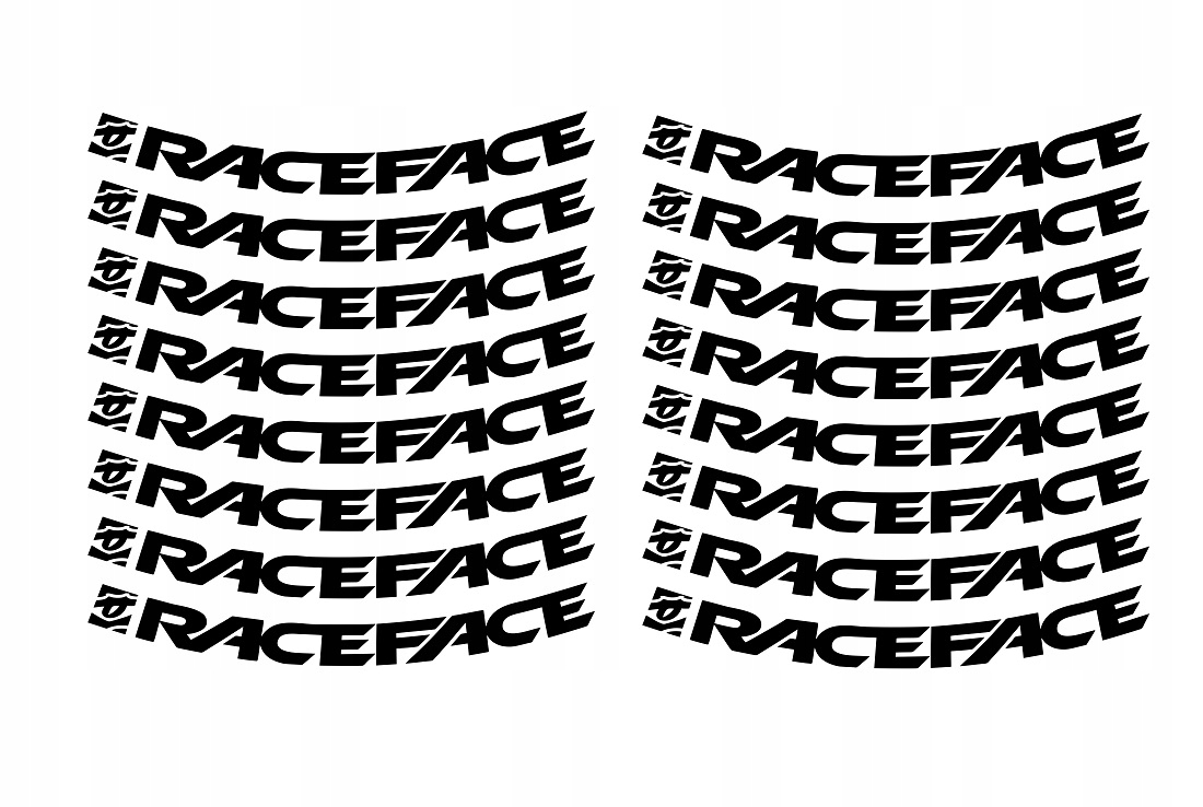 Zestaw naklejek RACE FACE naklejki obręcze - 7672744837 - Allegro.pl