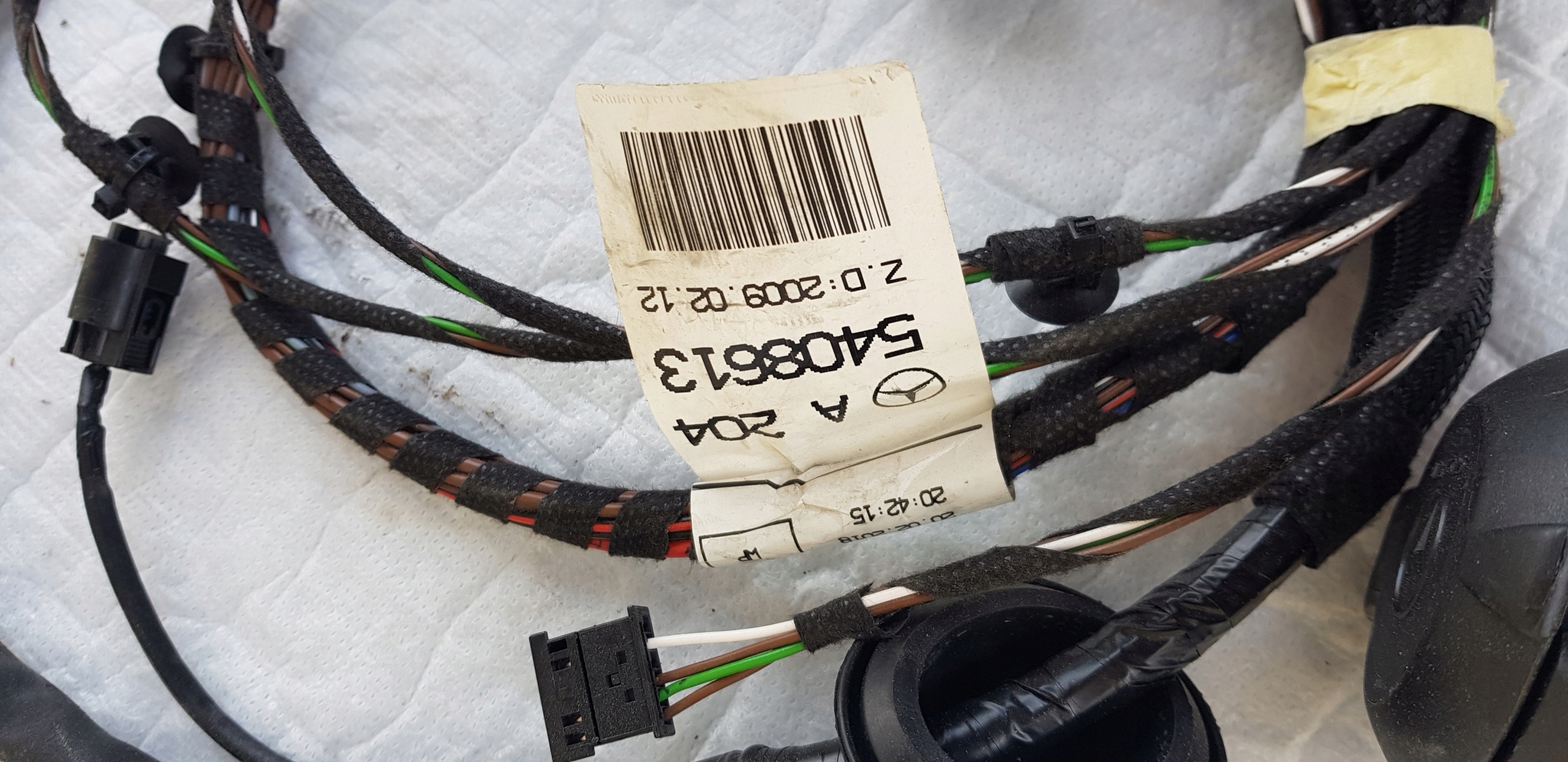 WIĄZKA INSTALACJA HAKA MERCEDES W204 C-KLASA ORYGI - 7759324123 ...