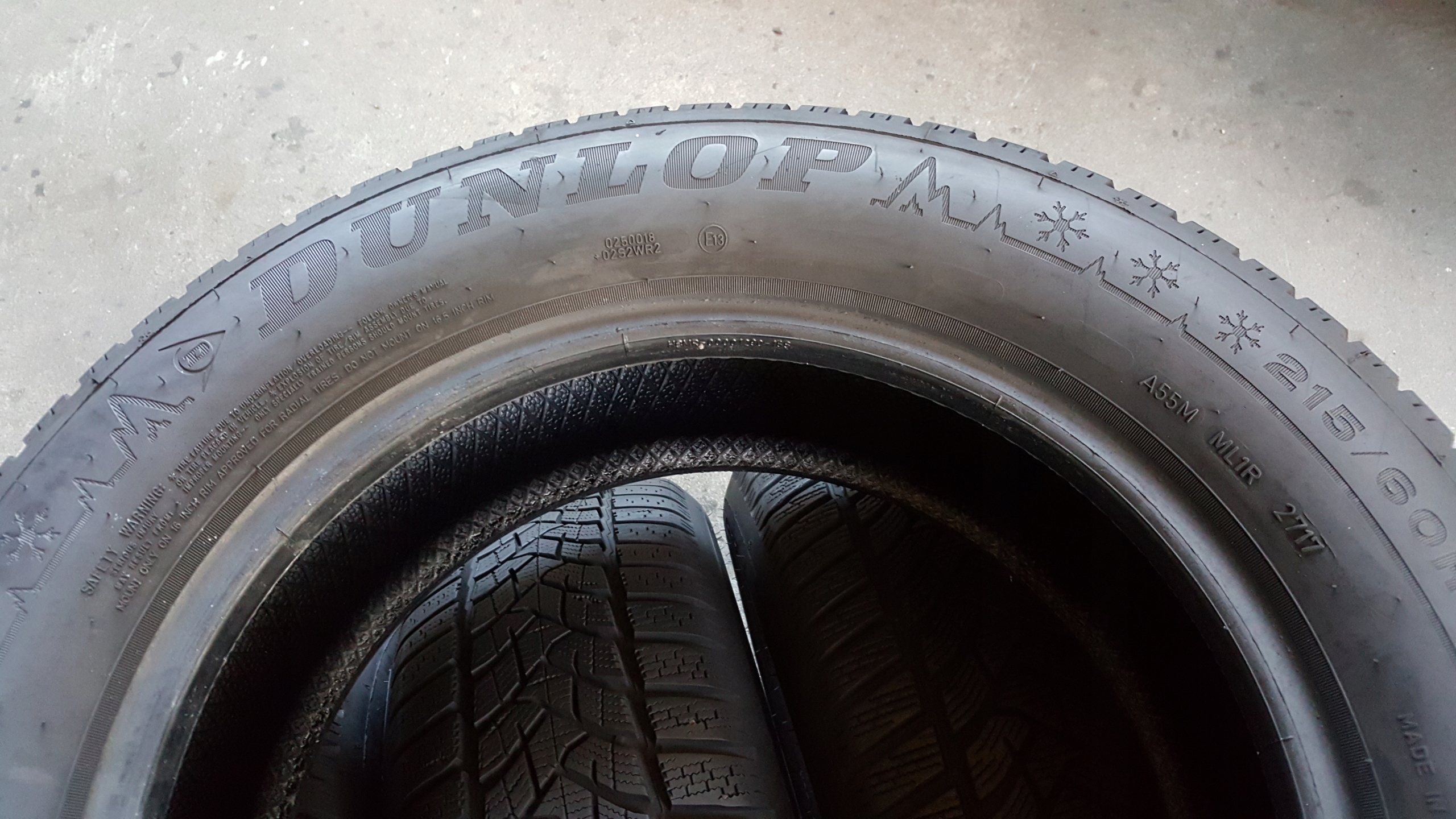 opony zimowe 215/60R16 Dunlop Wint.Sp5 JakNowe2017 - 7648548267 - oficjalne archiwum allegro