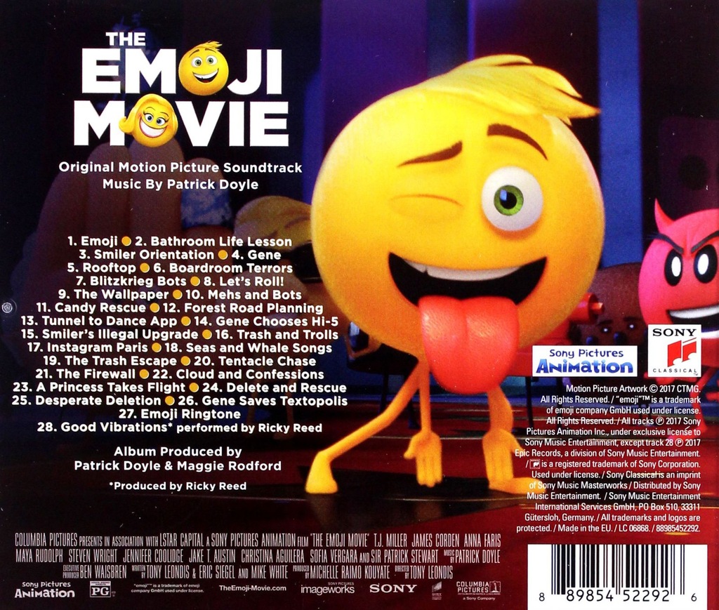 THE EMOJI MOVIE (EMOTKI FILM) SOUNDTRACK (CD) - 6993158748 - oficjalne ...