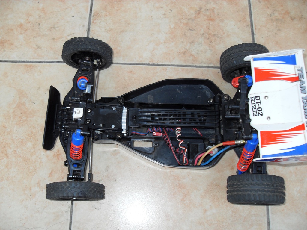 TAMIYA DT02 SUPER FIGHTER BUGGY 2WD 1:10 - 7401283388 - oficjalne archiwum Allegro