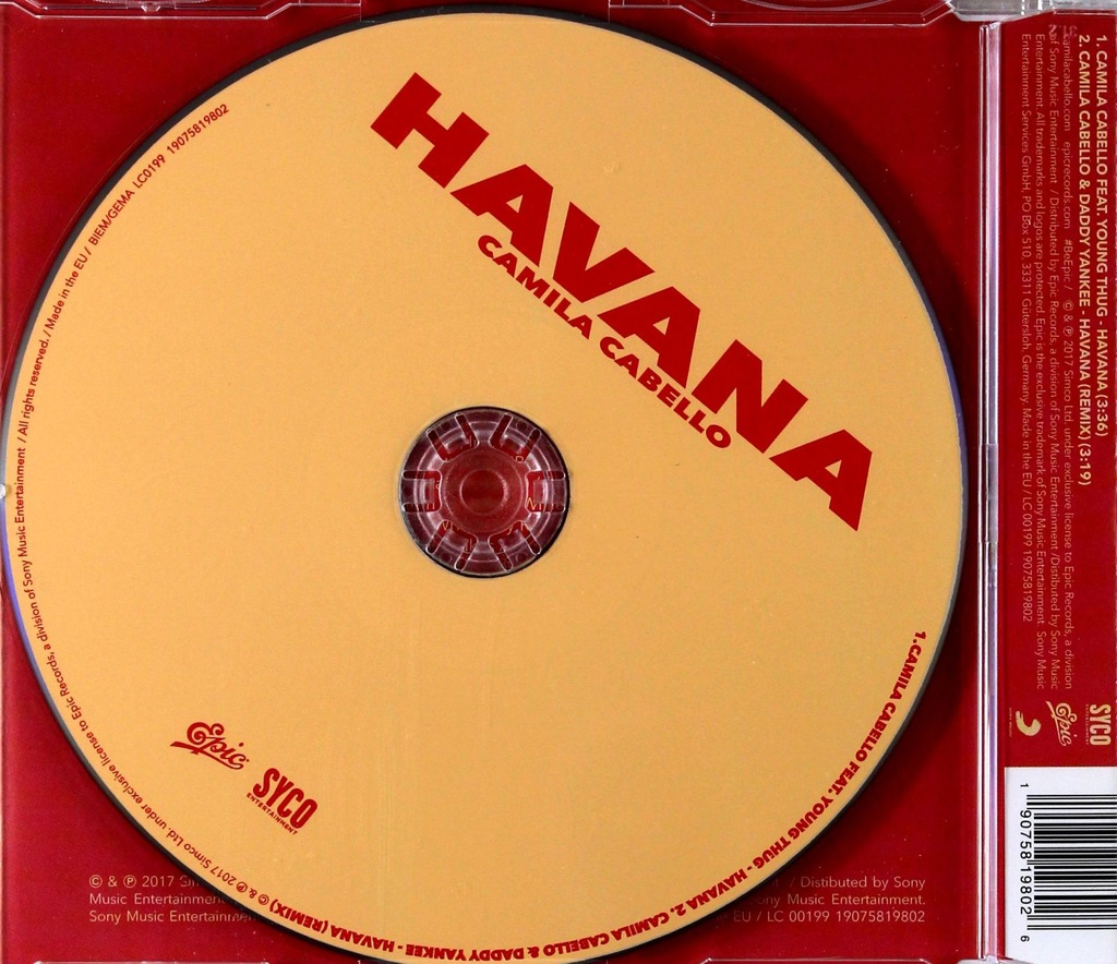 CAMILA CABELLO: HAVANA [CD] - 7408355193 - oficjalne archiwum Allegro