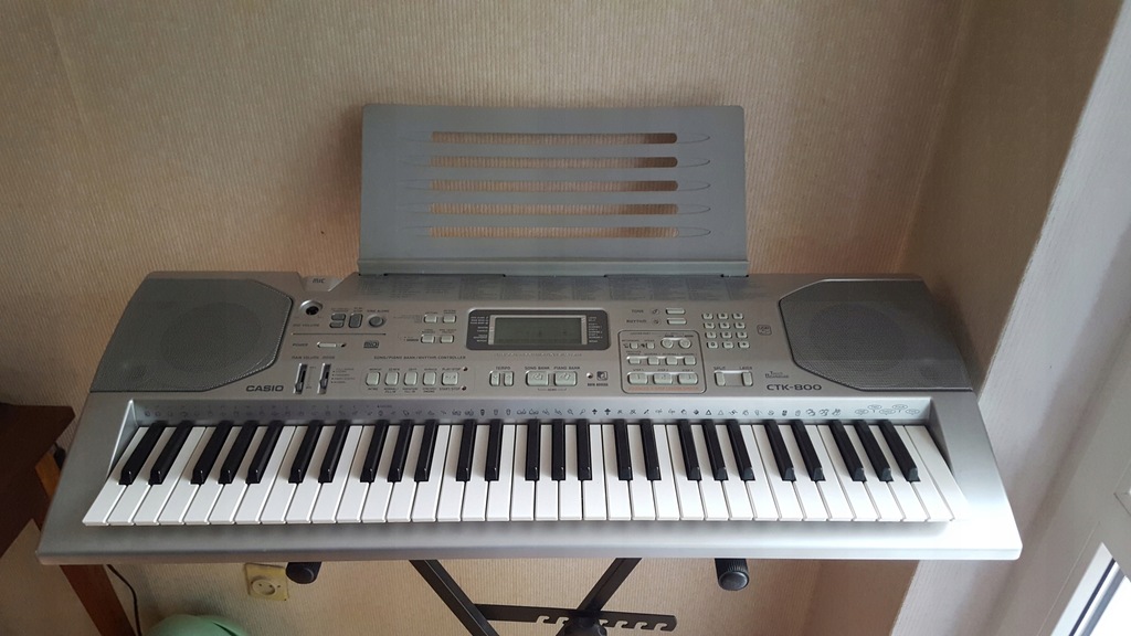 Keyboard Casio CTK-800 + Statyw - 7567258476 - oficjalne archiwum Allegro