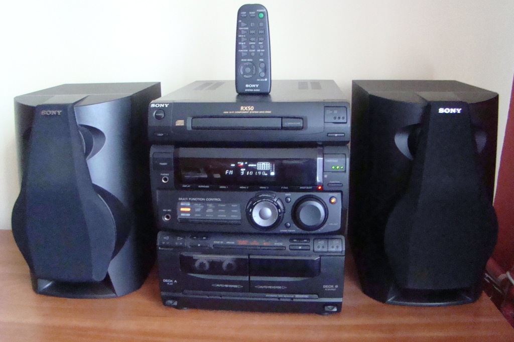 Wieża SONY RX 50 + KOLUMNY +PILOT - 7269501733 - oficjalne archiwum Allegro