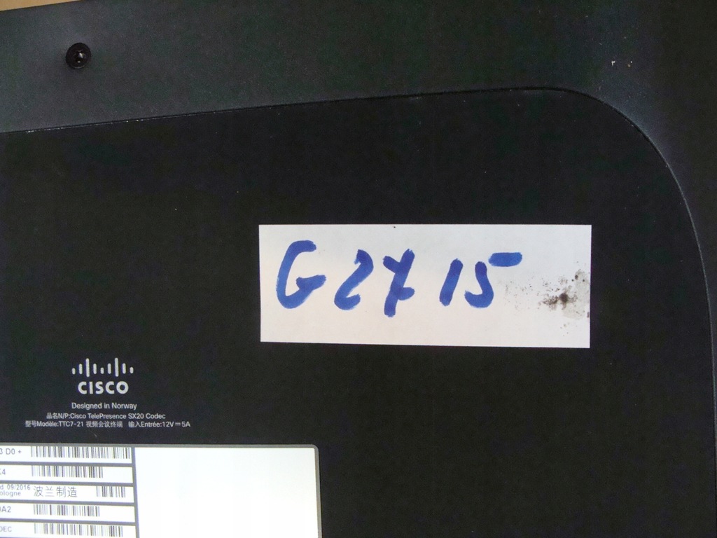 Cisco TTC7-21 SX20 Codec Telepresence SX20 Video C - 7549817823 ...