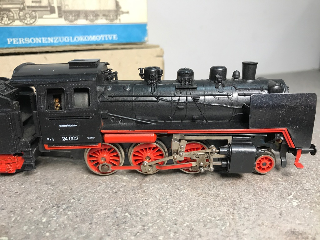 PIKO Modellbahn lokomotywa parowóz BR24 HO NRD !!! - 7146066332 ...