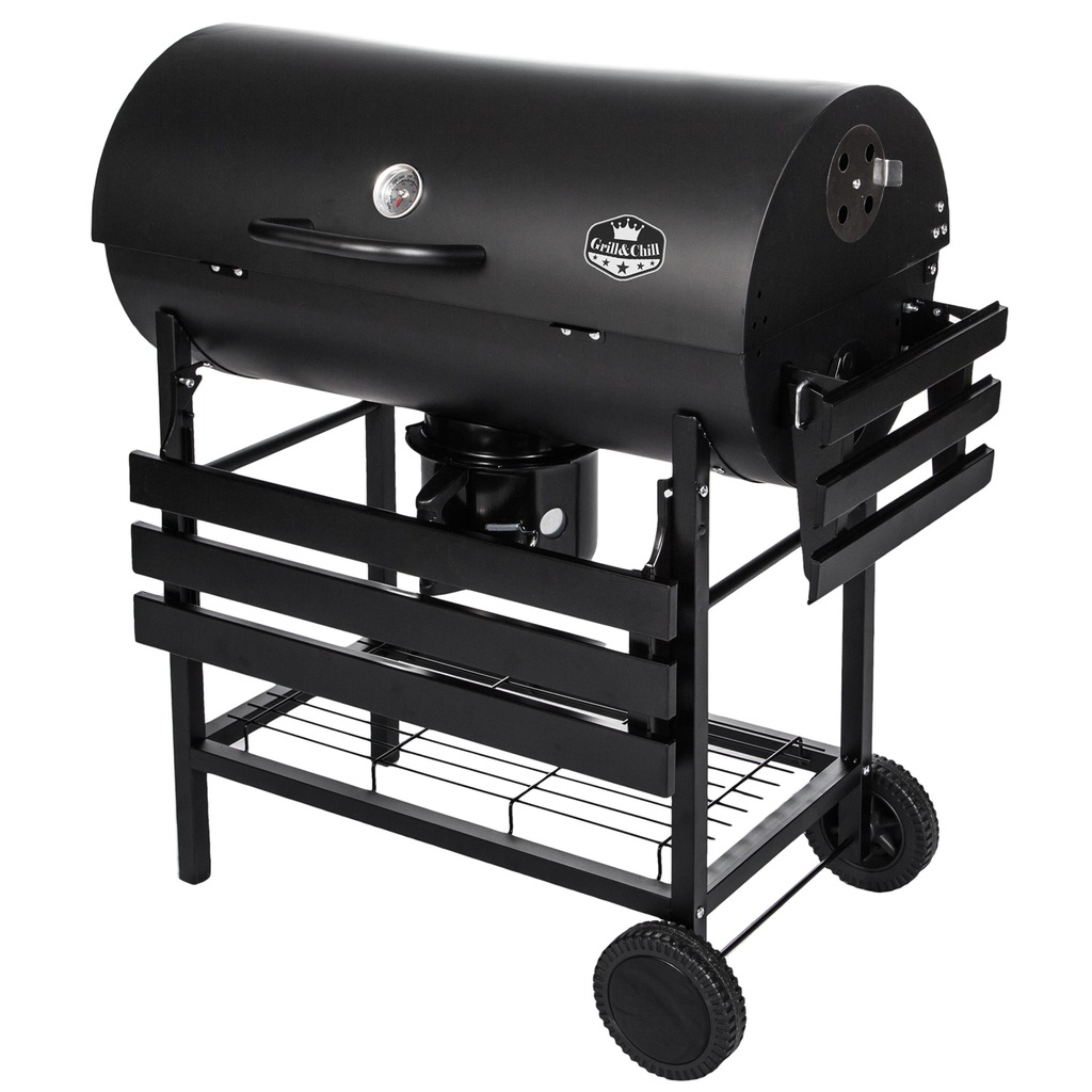 GRIL GRILL OGRODOWY 3 PÓŁKI POPIELNIK + AKCESORIA - 7207135199 ...