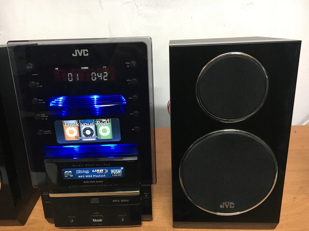 Mini wieża JVC UX-LP5 USB MP3 Ipod PILOT - 7704780059 - oficjalne ...