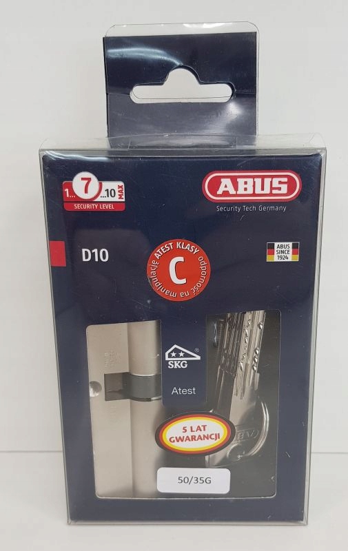 WKŁADKA DRZWIOWA ABUS D10 50/35G JAK NOWA - 7704578988 - oficjalne archiwum Allegro