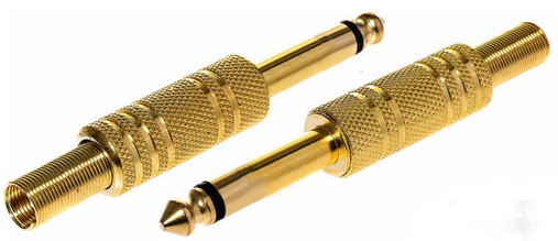 Wtyk duży jack 6,3 mm złoty metalowy mono - 6877324205 - oficjalne ...