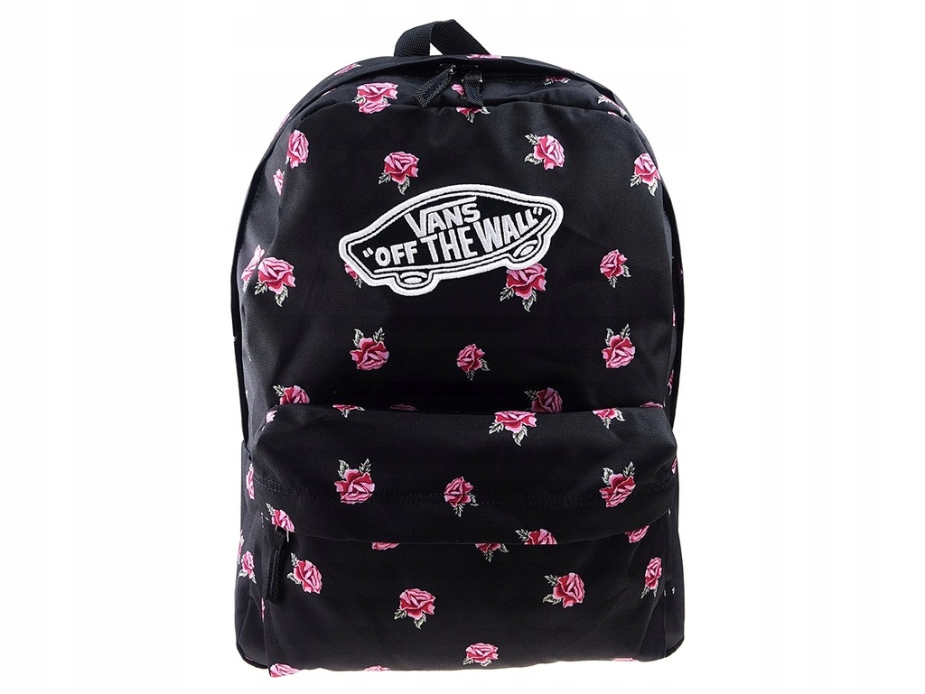 Vans Black Backpack With Roses | IUCN Water