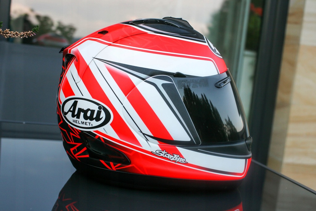 Kask ARAI RX 7 GP Nicky Hayden rozm. L 7583556987 oficjalne archiwum Allegro