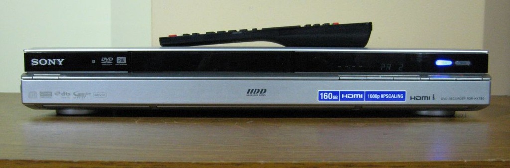 SONY RDR-HX780 ŚWIETNA NAGRYWARKA DVD/HDD 160GB - 7077452500 ...