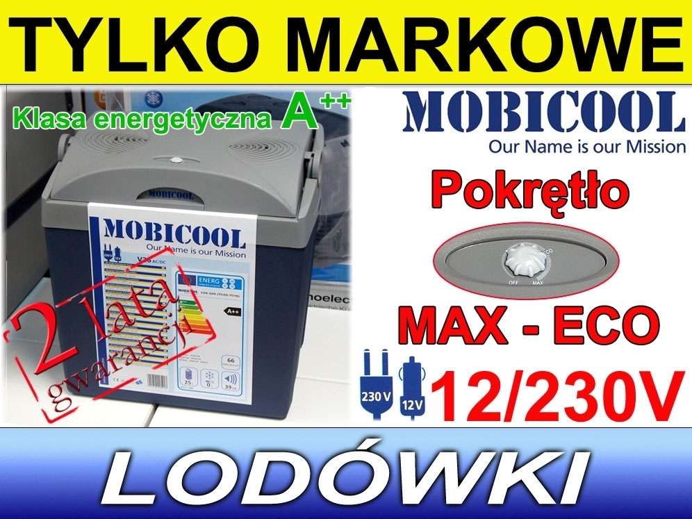 LODÓWKA TURYSTYCZNA Mobicool V26 12V 230V 25L A++ - 6871963841 ...