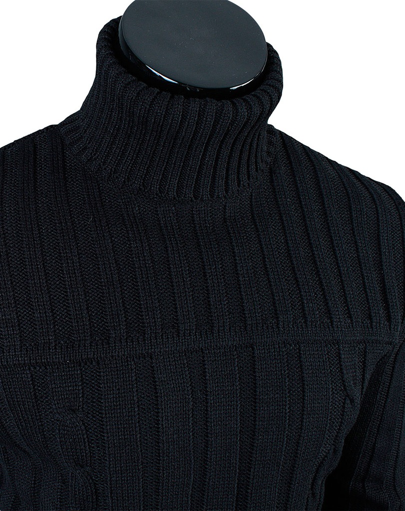 GRUBY Ciepły GOLF Sweter MA22 (CZARNY)____XXL - 7077848017 - oficjalne ... GRUBY Ciepły GOLF Sweter MA22 (CZARNY)____XXL - 7077848017 - oficjalne ...