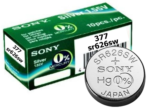 ~bateria Sony SR626SW 377 sr 626 sw 1.55V - 6737363772 - oficjalne ...