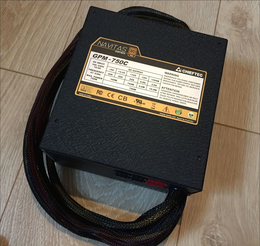 Chieftec GPM-750C (750W) MODULARNY 80+ GOLD - 7178764426 - oficjalne ...