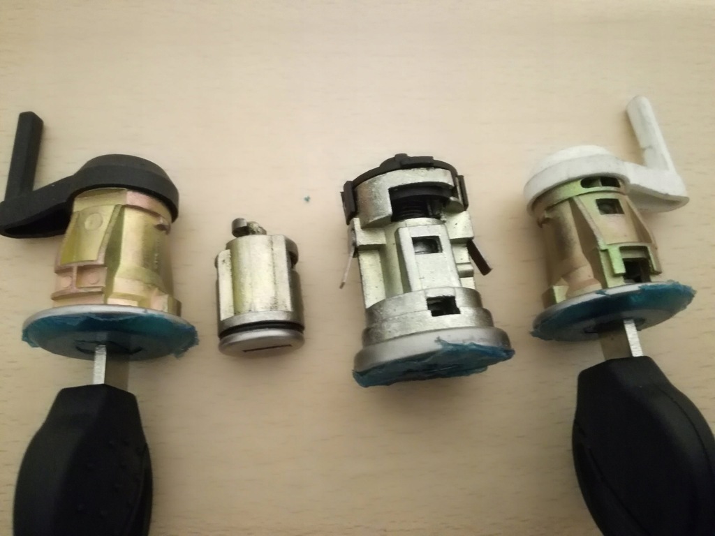 Peugeot 206 wkładka stacyjki + wkładki zamka drzwi - 7574958413 - oficjalne archiwum Allegro