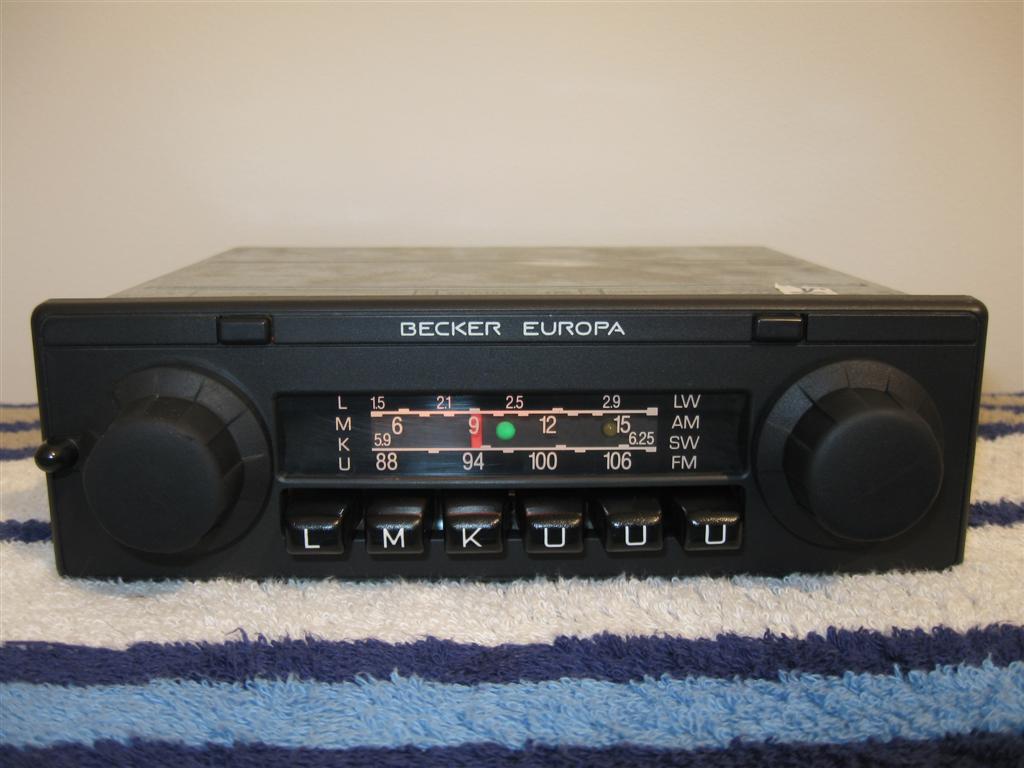 RADIO BECKER EUROPA MERCEDES W123 W124 W126 W201 - 7205961821 ...