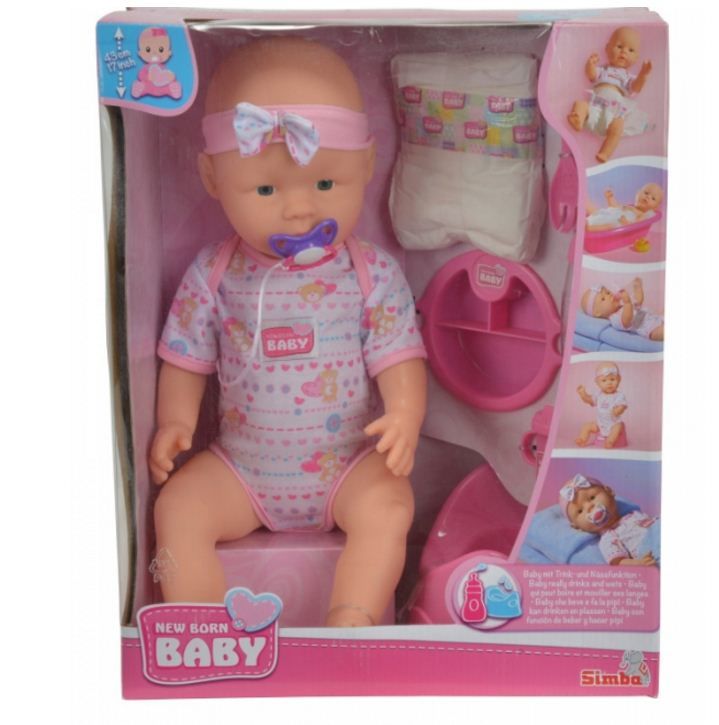SIMBA LALKA SIKAJĄCA NEW BABY BORN BOBAS SIKA 43cm - 6675047862 ...
