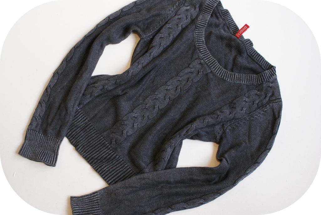 1910m24 H&M super SWETER vinted WARKOCZE 40 - 7007617971 - oficjalne archiwum Allegro