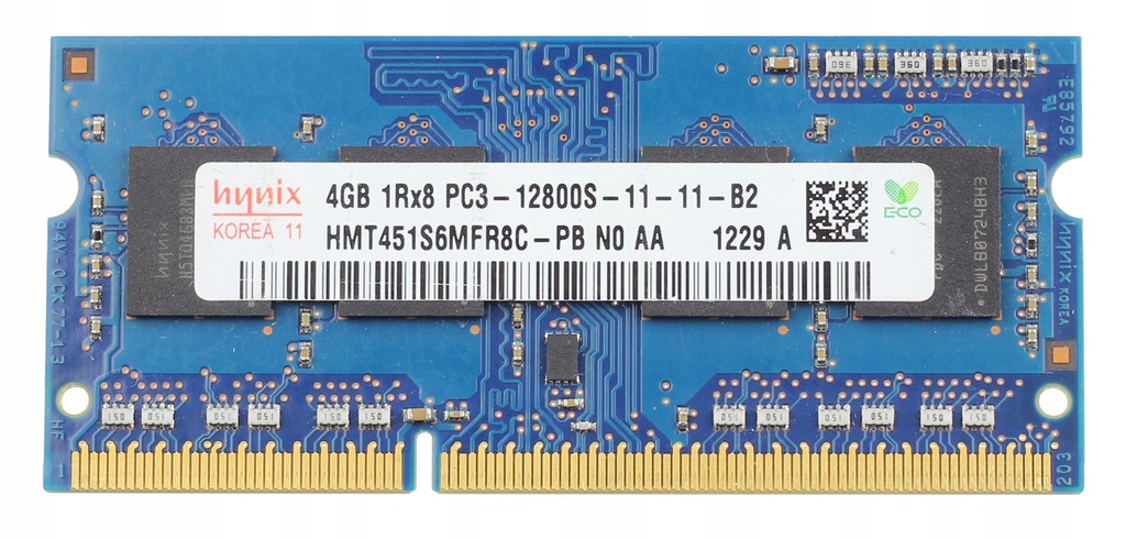 4GB 1600MHz DDR3 HYNIX 1Rx8 PC3-12800s 11-11-B2 FV - 7612704207 - oficjalne archiwum Allegro