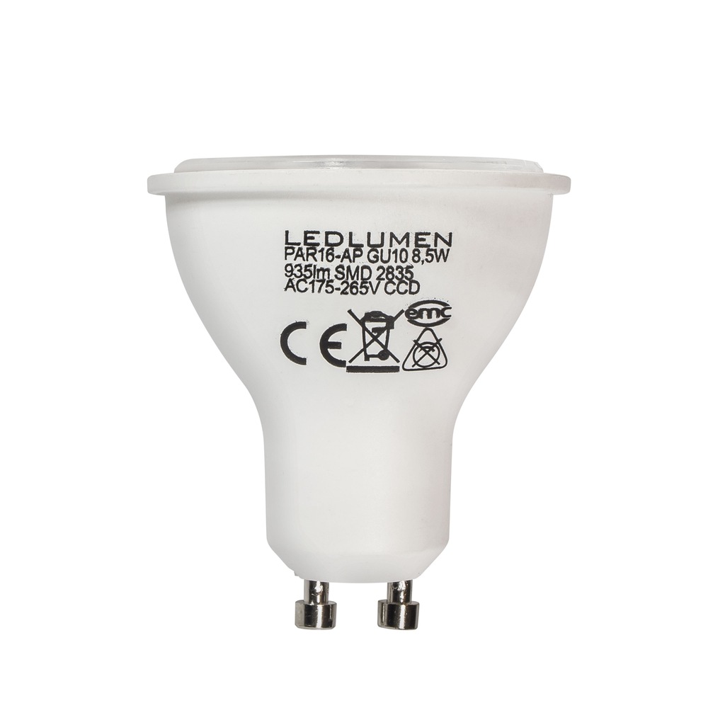 Żarówka GU10 8,5W=75W LED 935lm Zimna NIEMRUGAJĄCA - 6670510478 ...