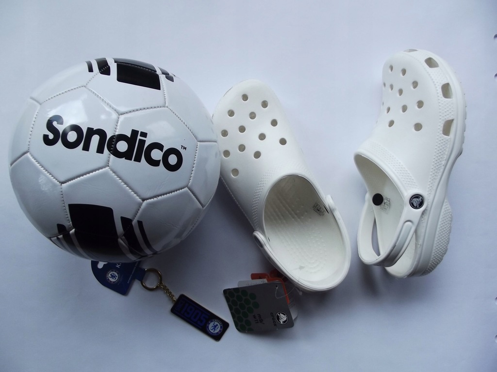 crocs 42-43 kroksy M9W11 + piłka nożna FC Chelsea - 7568593516 ...