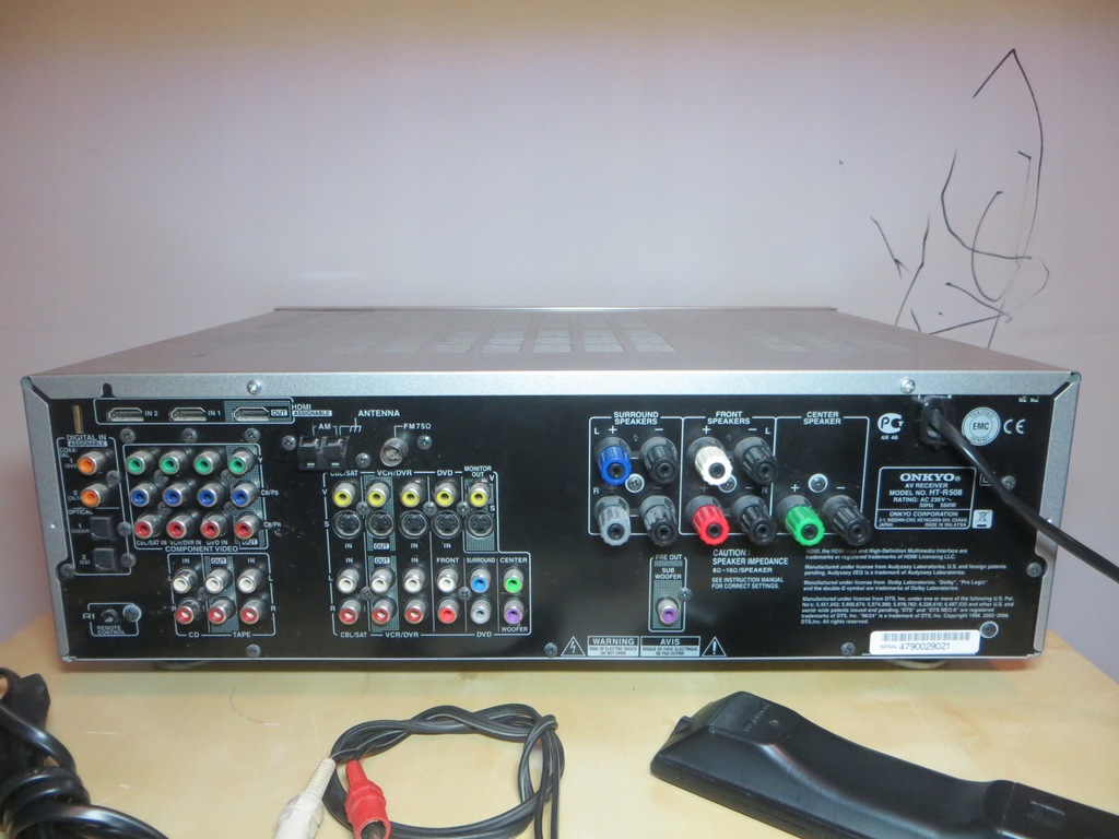 POTĘŻNY amplituner KINO ONKYO HT-R508 okazja 560W - 7724177254 - oficjalne archiwum Allegro