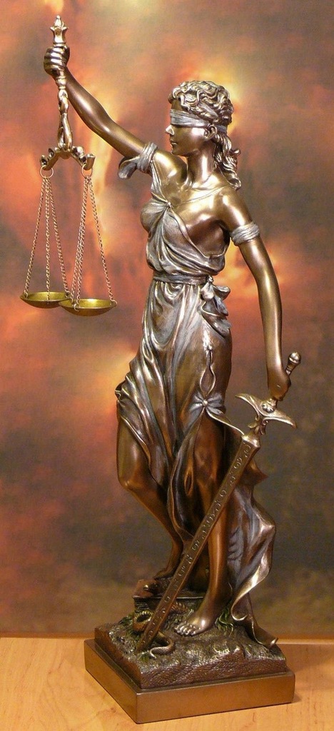 PIĘKNA TEMIDA Bogini sprawiedliwości figurka - 7519052209 - oficjalne ...