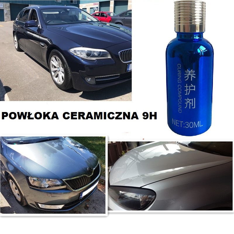 POWŁOKA CERAMICZNA 9H NANO 30ml na LAKIER i LAMPY - 7716979571 - oficjalne archiwum Allegro