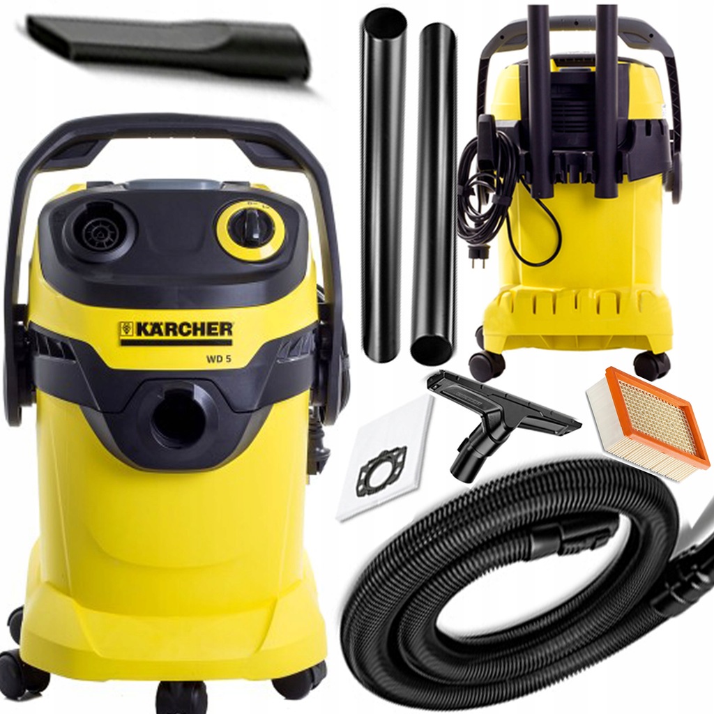 ODKURZACZ PRZEMYSŁOWY KARCHER WD5 1100W 25L - 7364732822 - oficjalne ...