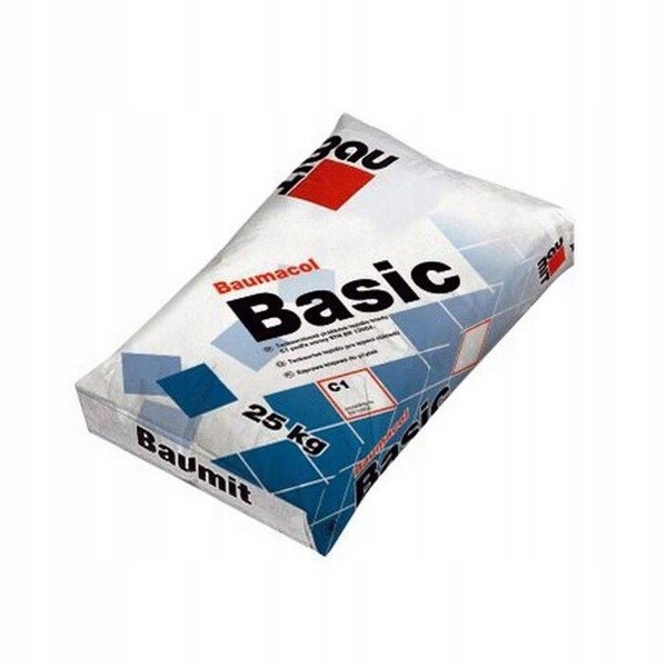 BAUMIT Baumacol Basic zaprawa klej. do płytek 25KG - 7447952146 - oficjalne archiwum Allegro