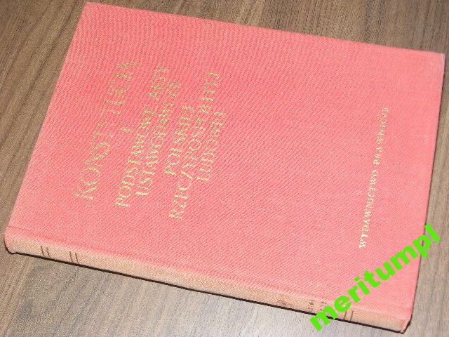 KONSTYTUCJA I PODSTAWOWE AKTY USTAWODAWCZE PRL - 7082231919 - oficjalne ...