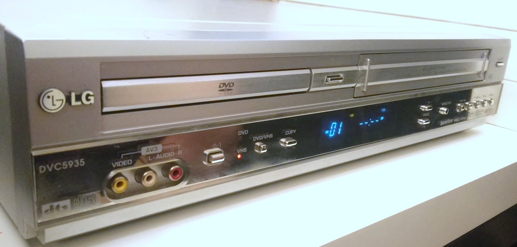 COMBO VHS DVD LG DVC 5935 DIVX MP3 - 7165695303 - oficjalne archiwum Allegro