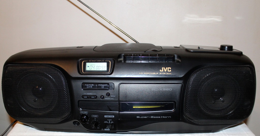 Boombox JVC RC-X320 Super Bass Horn/stan bdb - 7482039093 - oficjalne archiwum Allegro