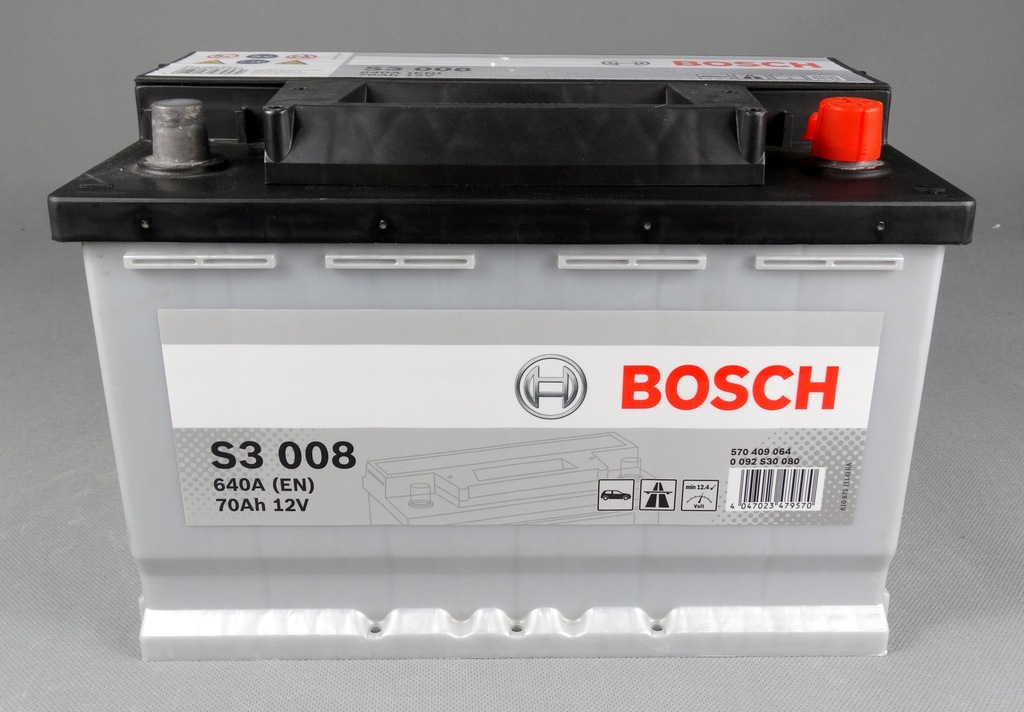 AKUMULATOR BOSCH SILVER S3008 70AH 640A S3 008 - 7153798791 - oficjalne archiwum Allegro