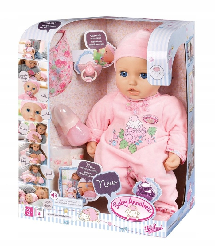 Baby Annabell lalka interaktywna Baby Born Zapf - 6976513456 ...